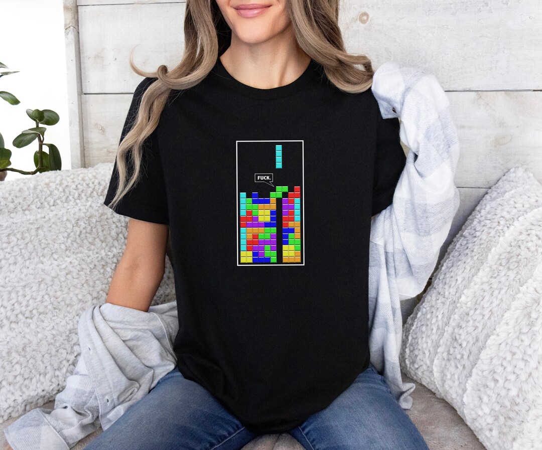 Tetris Frustration T-shirt--video Game Tee--nerdy Tetris T-shirt Funny ...