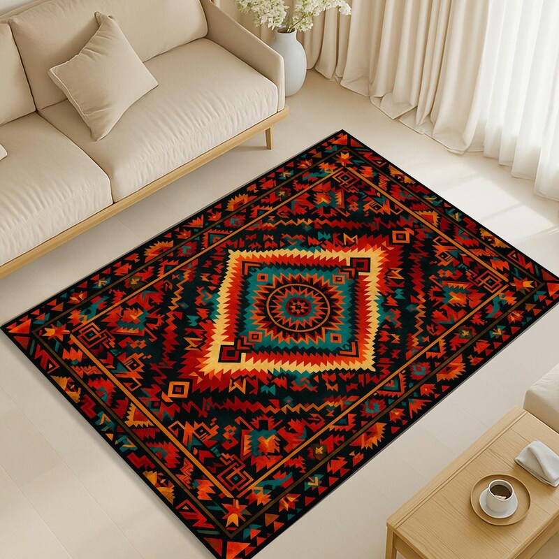 Bright Colors Rug - Etsy