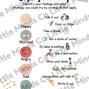 Coping Activities Donwloadable Worksheet for Children’s Mental Health ...