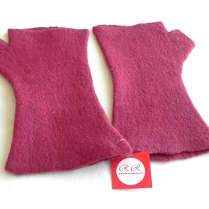 Felt SET 3 Gloves - Felt Wrist Warmers - Felted Arm Warmers - Set 3 ...
