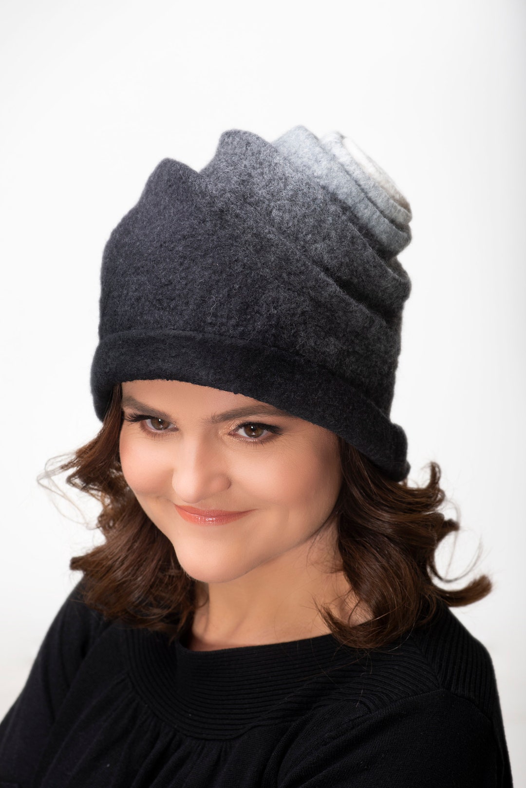 Felted Merino Wool Hat: Handmade Winter Cap - Etsy