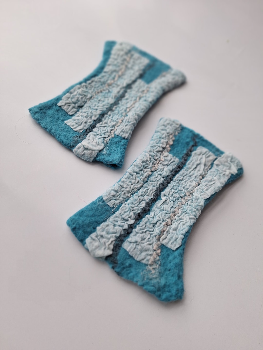 Felted Fingerless Mittens, Felt Gloves, Felted Mittens, Wool Gloves ...