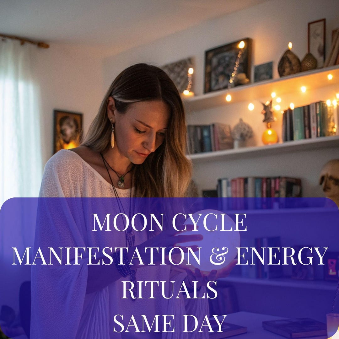 Moon Cycle Manifestation Rituals: Personalized Spiritual Guidance - Etsy