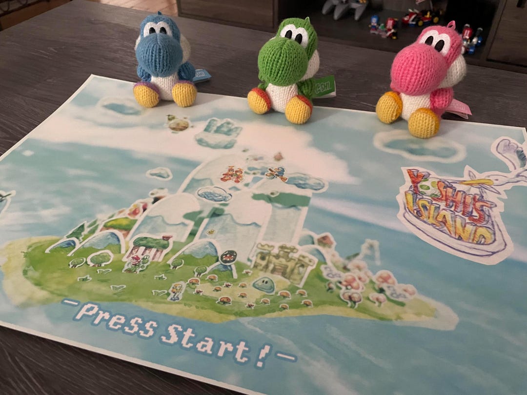 Yoshi's Island Watercolor Poster: 30th Anniversary Nostalgia - Etsy