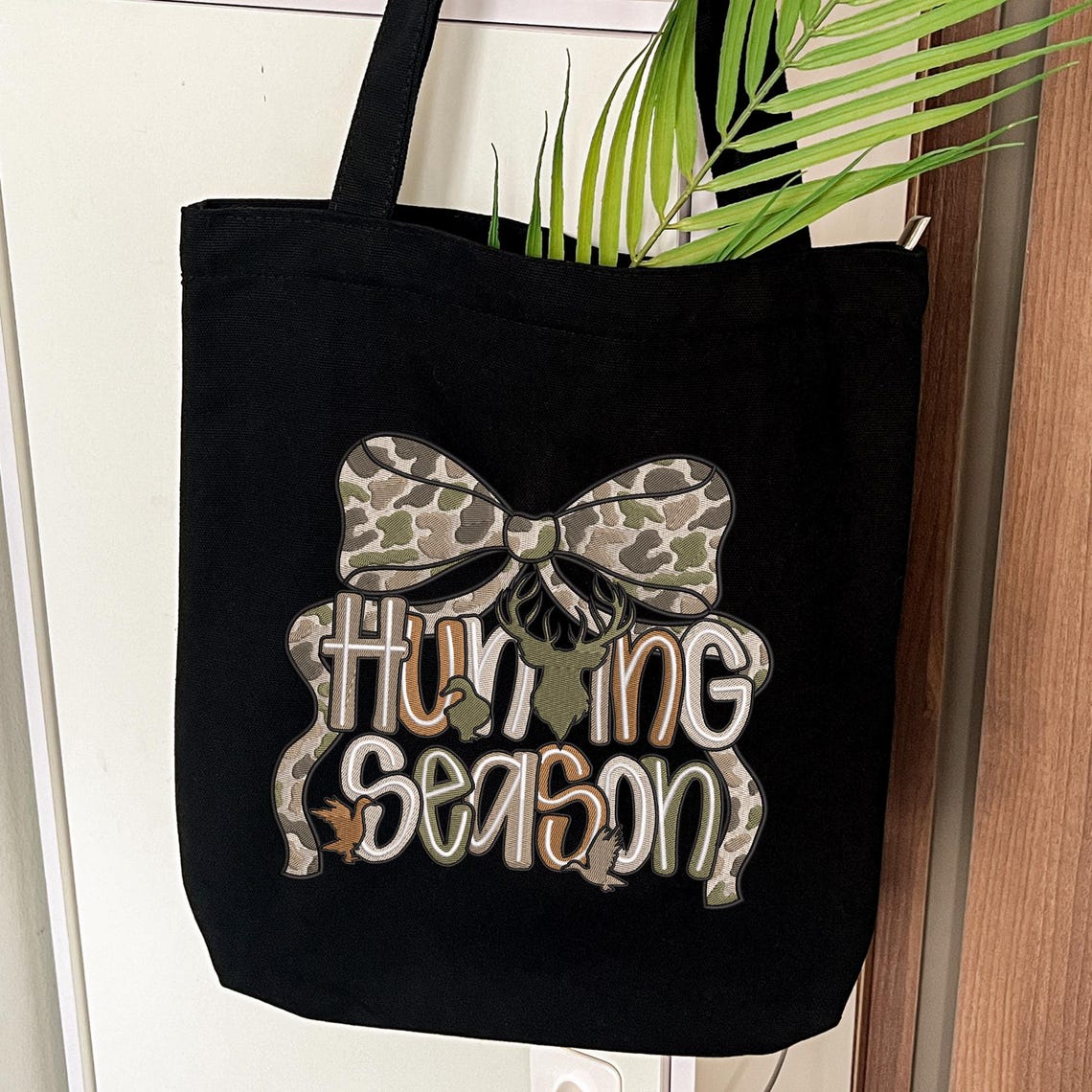 Camo Hunting Season Embroidery File, Hunting Coquette Bow Embroidery ...