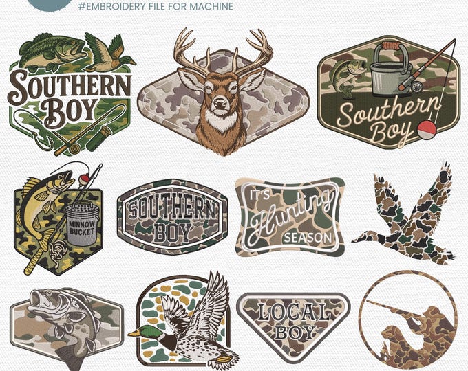 Hunting Embroidery Files, Duck Hunting Embroidery Designs, Deer Hunting ...