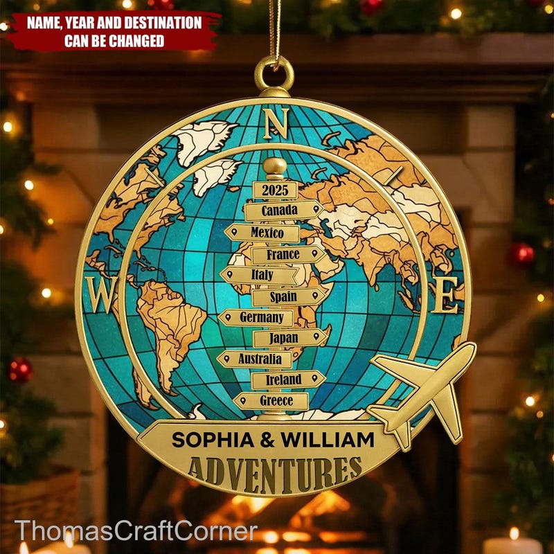 2d Personalised Ornament - Etsy