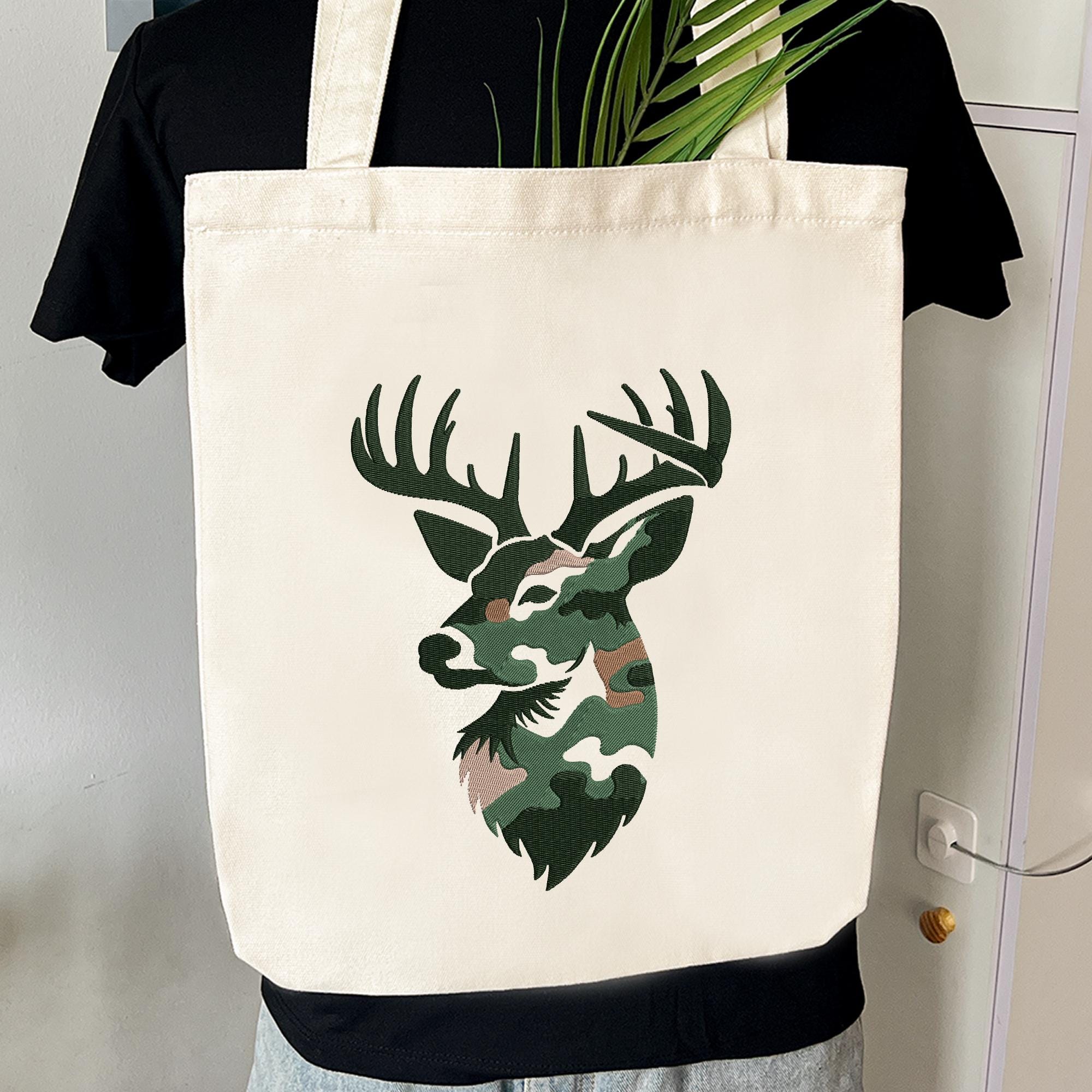 Deer Camo Hunting Embroidery Design, Buck Hunting Camouflage Frame ...