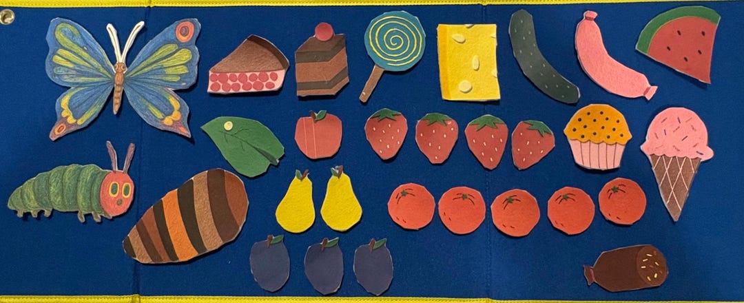 Felt Board Story Set – the Very Hungry Caterpillar | Eric Carle Story ...