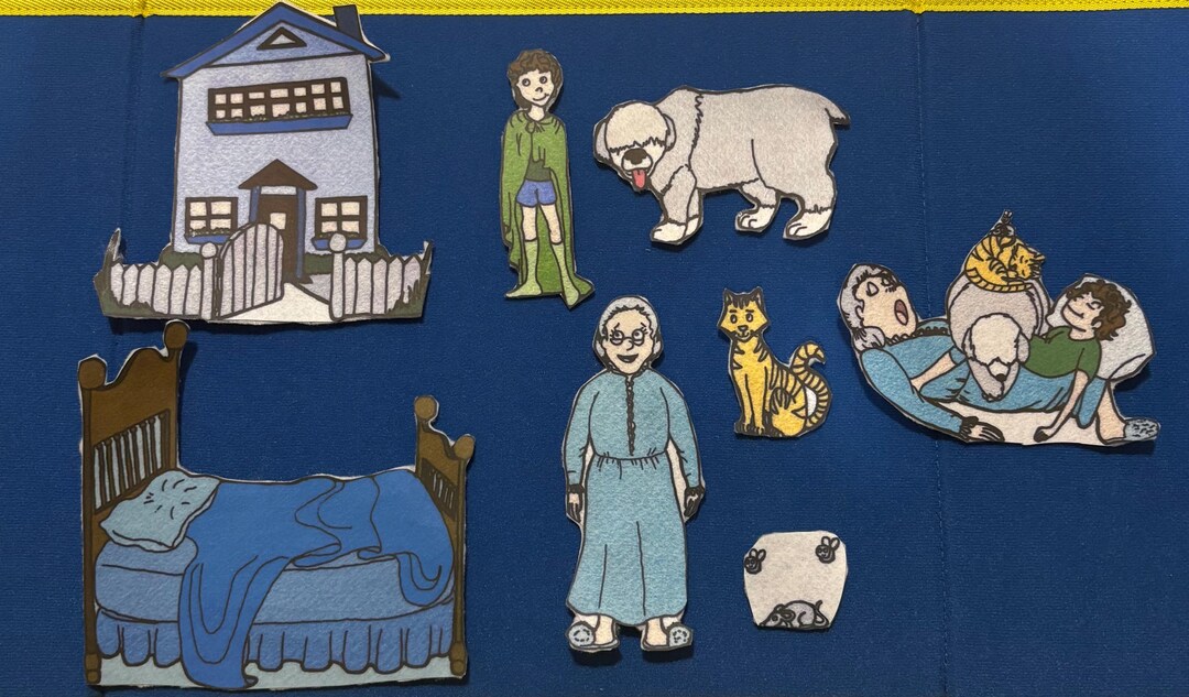 Felt Board Story Set – the Napping House | Story Retell + Sequencing ...