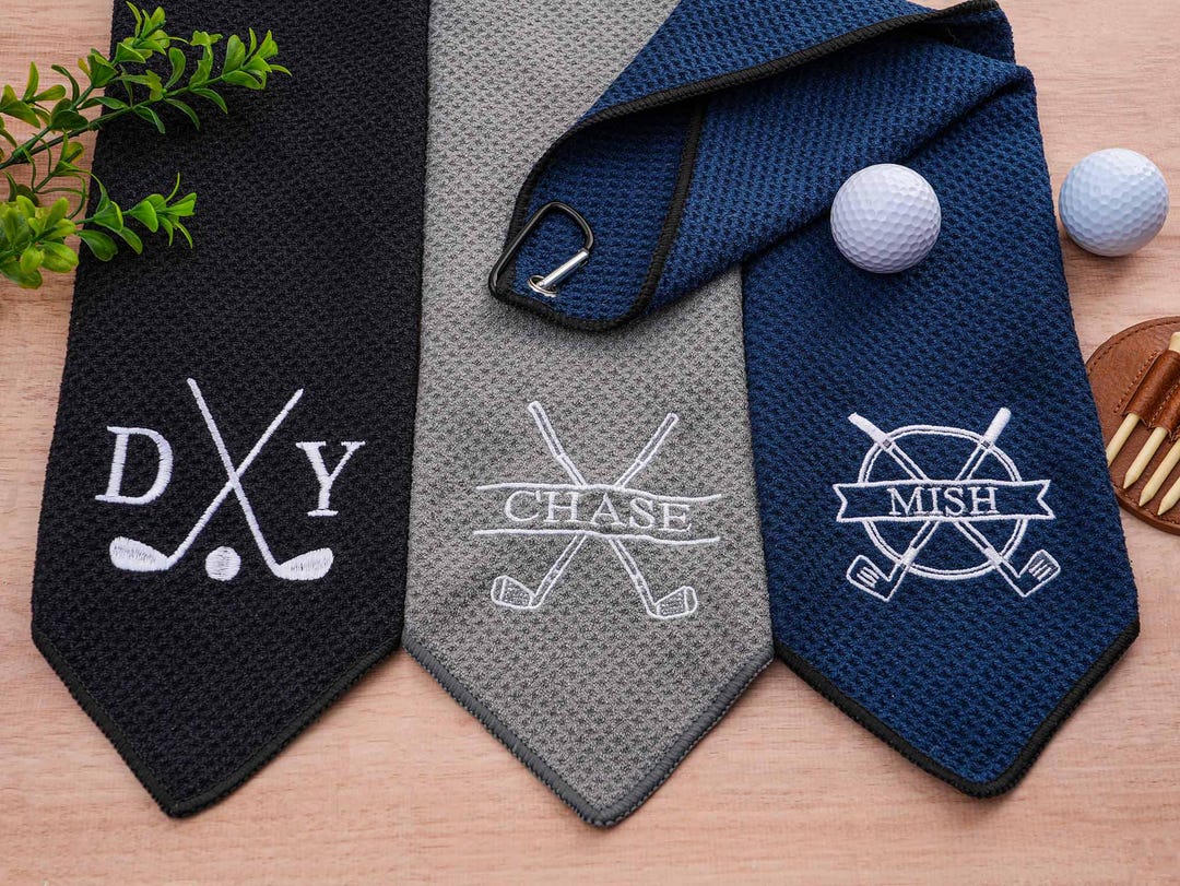 Golf Towel Personalized,embroidered Golf Towel,golf Lover Gift,gift for ...
