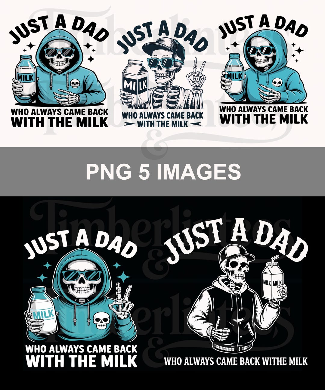 Funny Dad Skeleton PNG, Retro Milk Graphic (digital Download) - Etsy