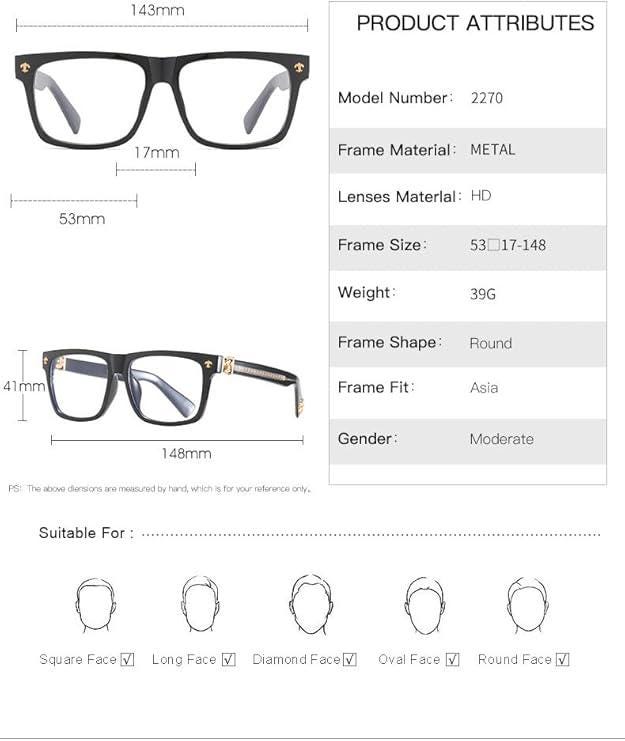 Aura Provider Eye Glasses ,prescription Free and Anti-blue Light, Made ...