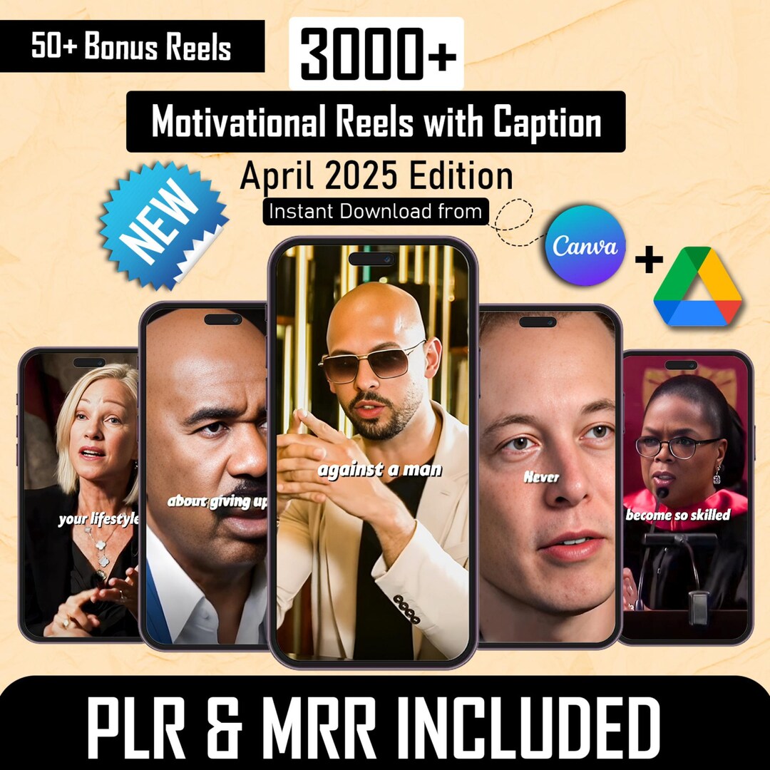 3000+ Motivational Reels Mega Bundle | Faceless Reels & Videos | MRR ...