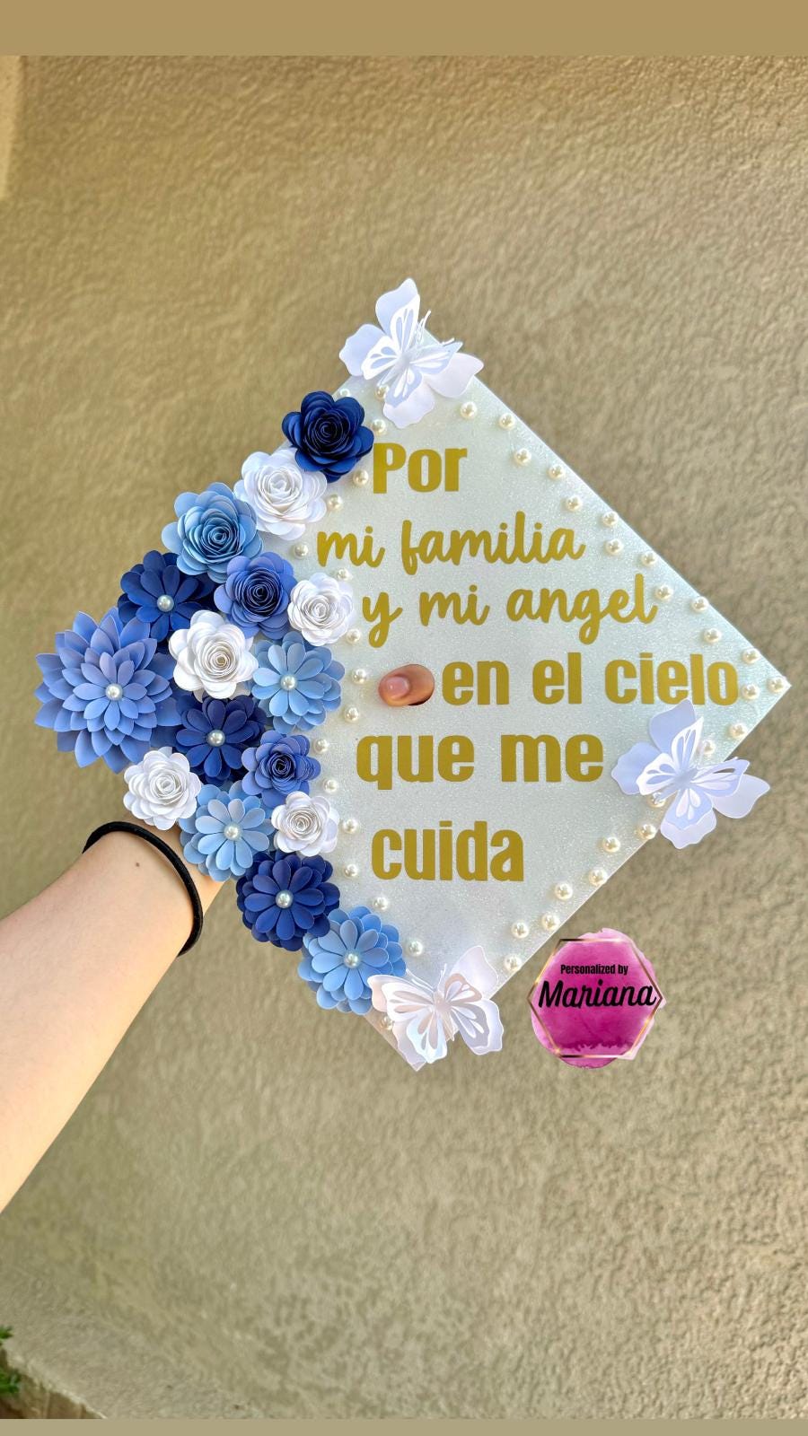 Graduation Cap Topper, Clas of 2025, Personalized Cap Topper, Handmade ...