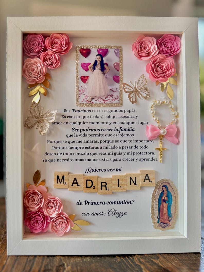 Proposal Godparents First Communion, Shadow Box - Etsy