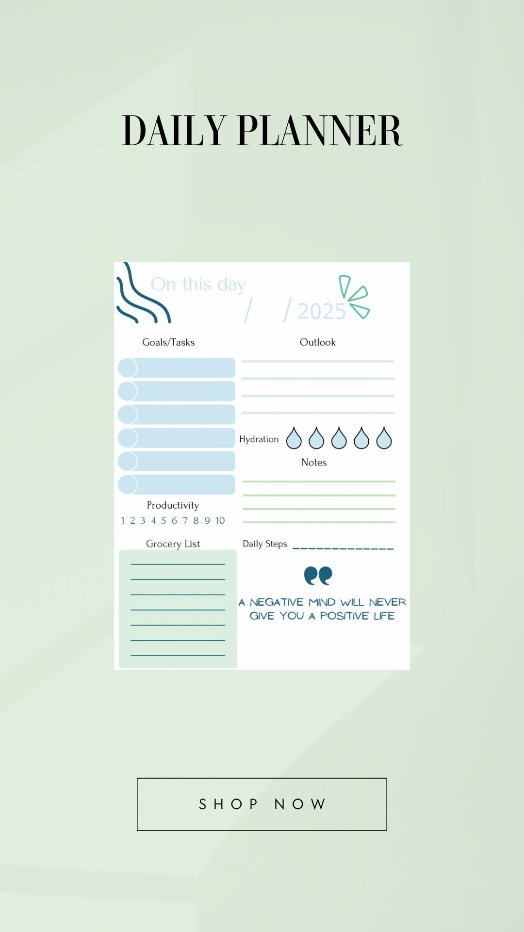 Daily Planner - Etsy
