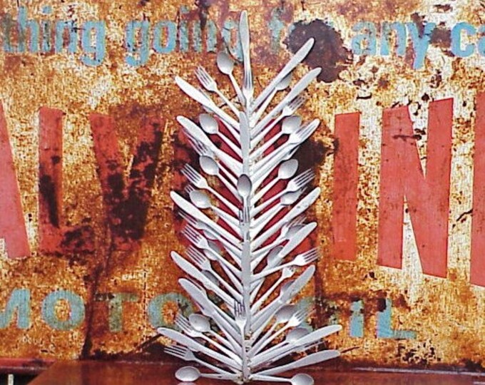 Spoon Knife Fork Sculpture Art Vintage Salvaged - Etsy