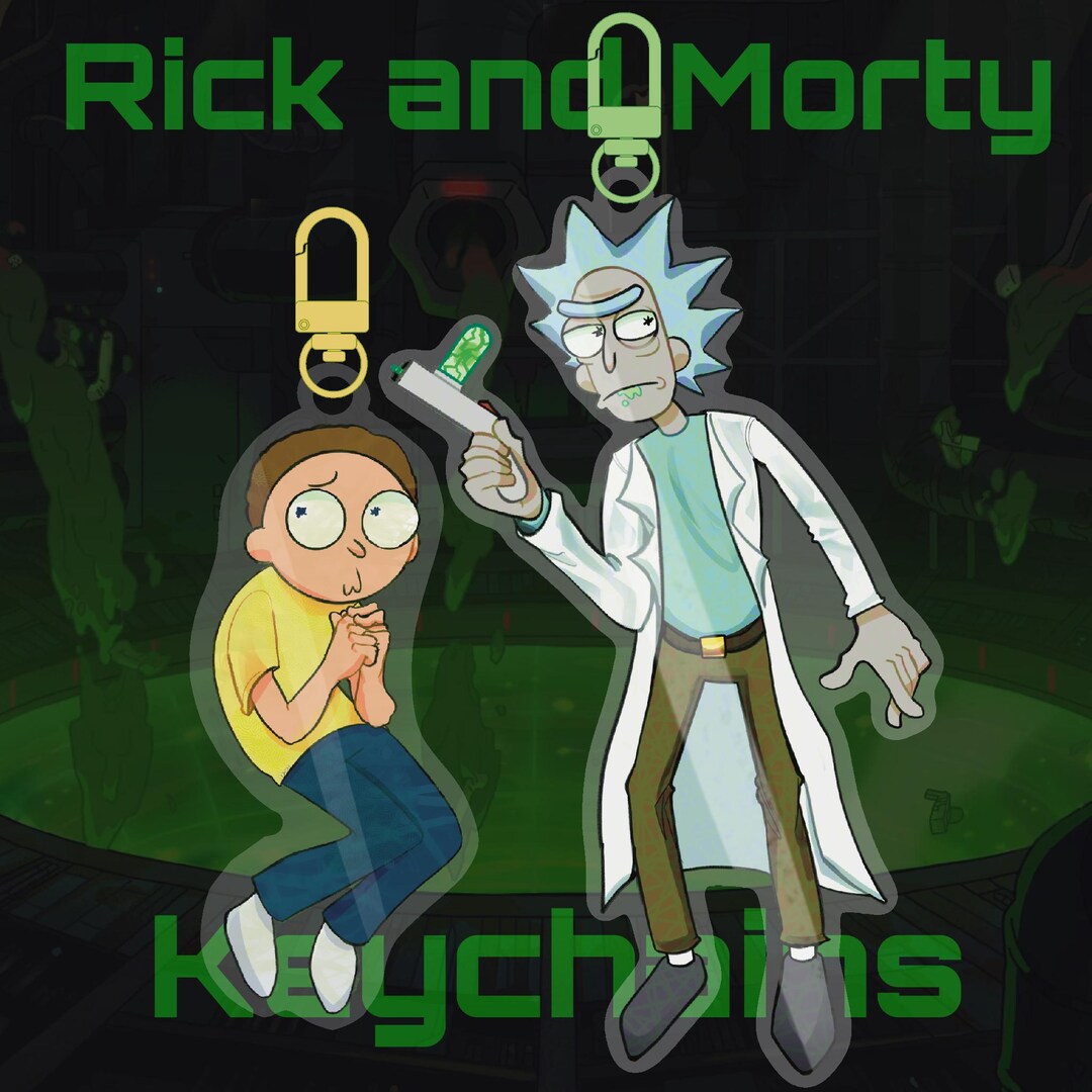 PREORDER Rick and Morty Keychains - Etsy