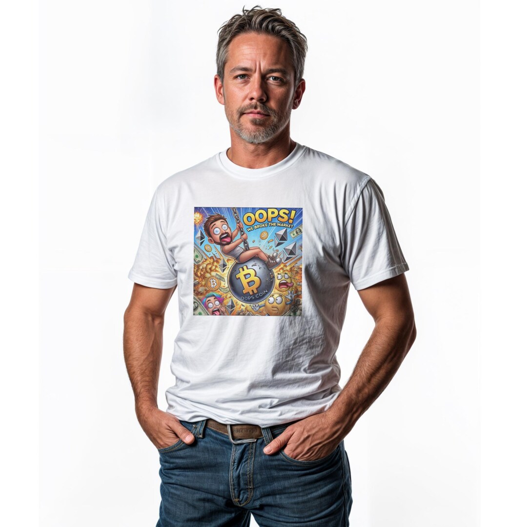 Funny Meme Coin Unisex Tee, Oops Wrecking Ball Swing Shirt, Joke Humor ...
