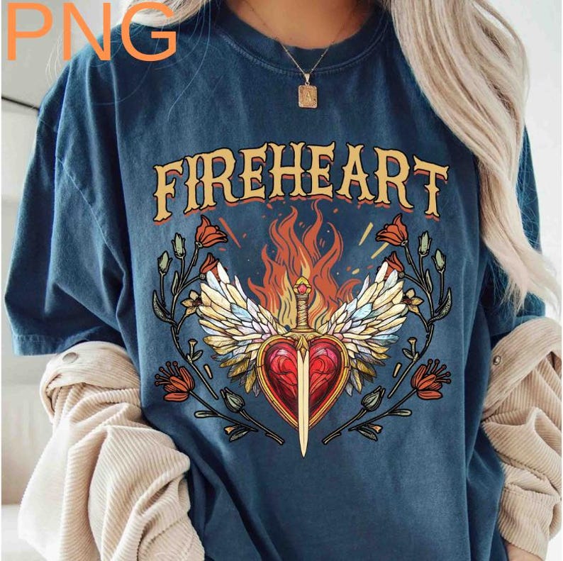 Vintage Fire-heart Png, to Whatever End Png, SJM Quotes Png, Throne of ...