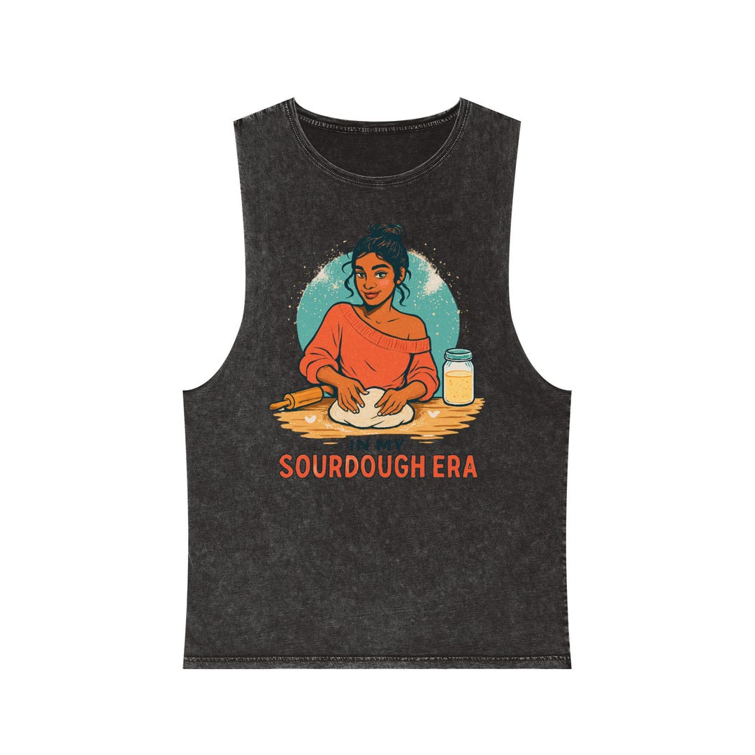 Sourdough Era Baker Illustration Tank Top | Bread Baking Graphic Tank ...