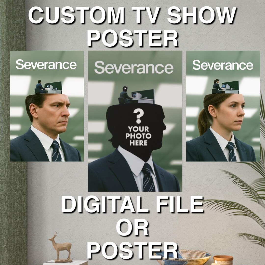 Custom Severance Style Portrait | Personalized Sci-fi TV Show Poster ...