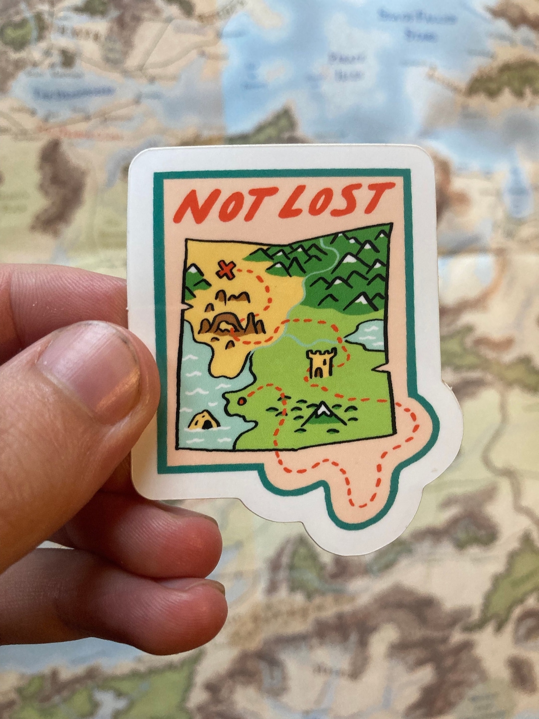Not Lost Vinyl Sticker - Etsy