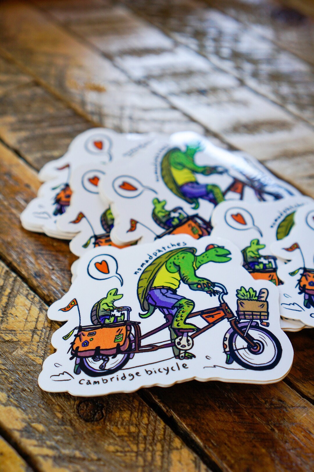Turtle and Kid Cargo Bike Sticker - Etsy