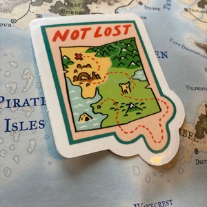 Not Lost Vinyl Sticker - Etsy