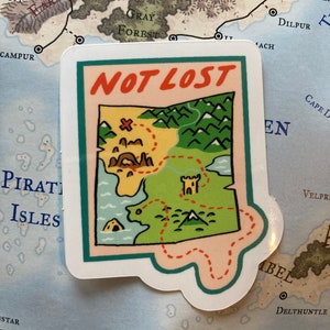 Not Lost Vinyl Sticker - Etsy