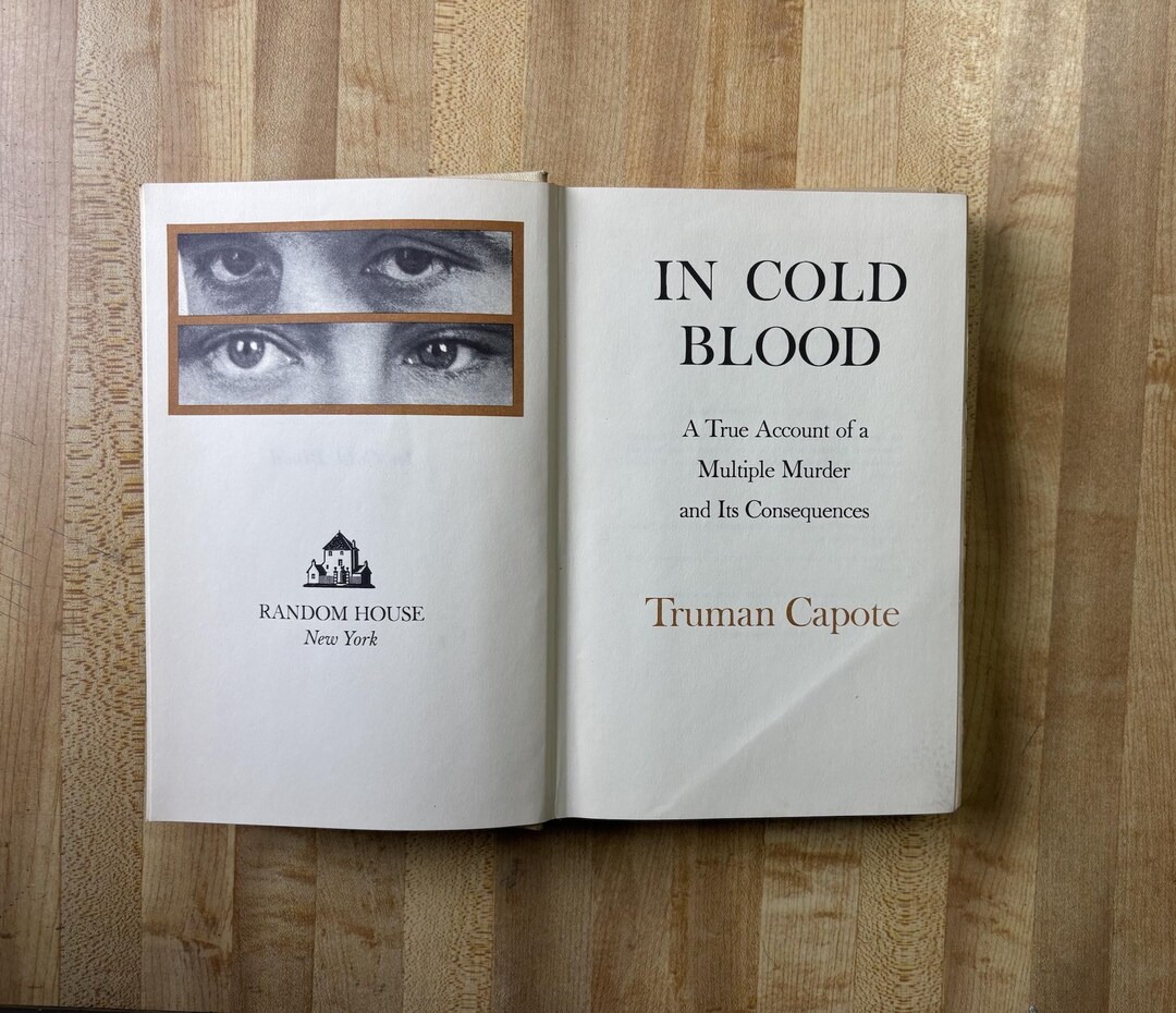 Truman Capote, in Cold Blood, Book - Etsy