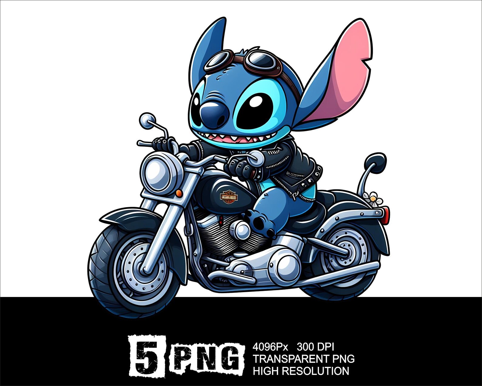 Stitch Motor Harley Design 5 PNG Stitch Clipart High Resolution Png ...