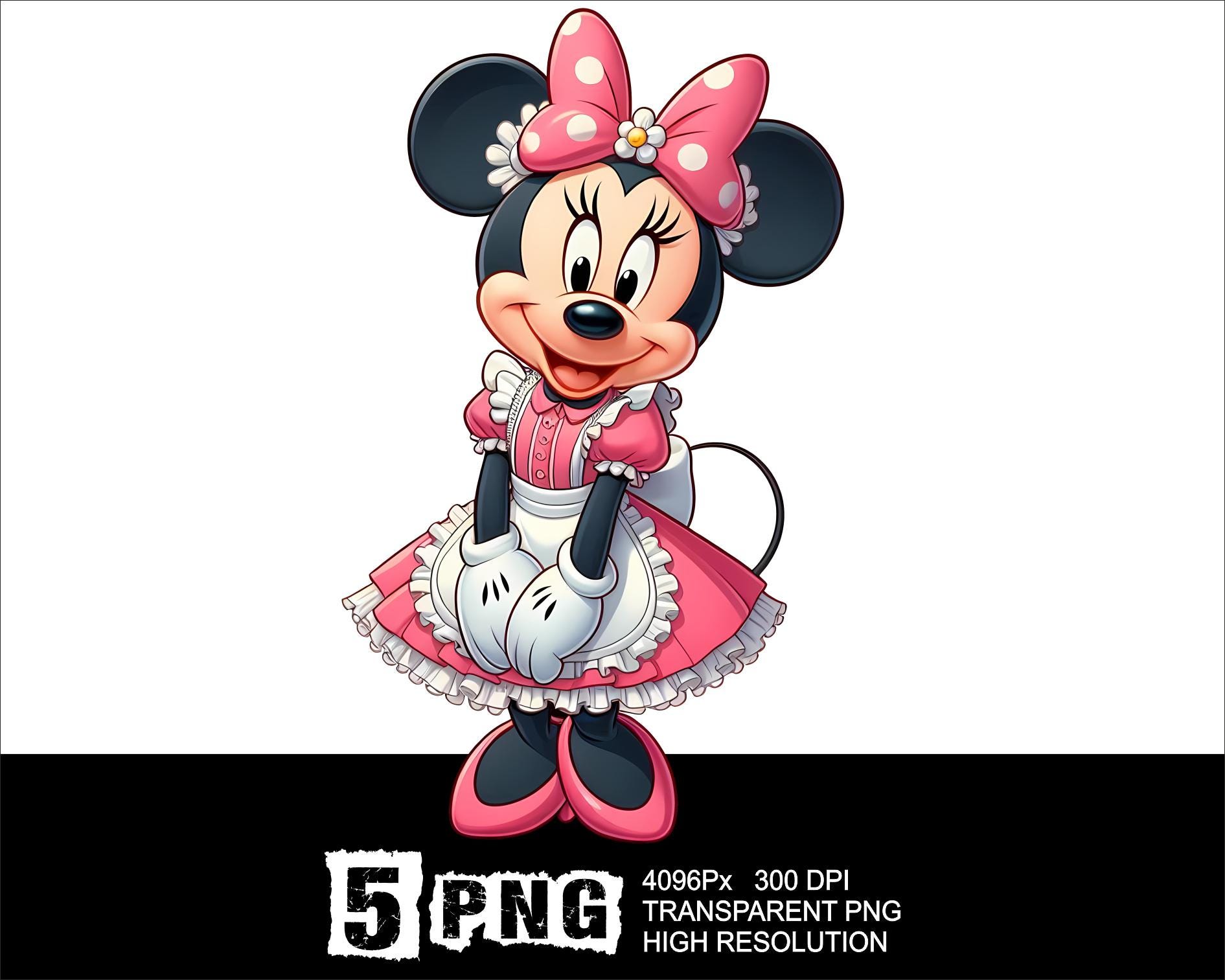 Minnie Maid Design 5 PNG Mouse Girl Clipart High Resolution Png Design ...