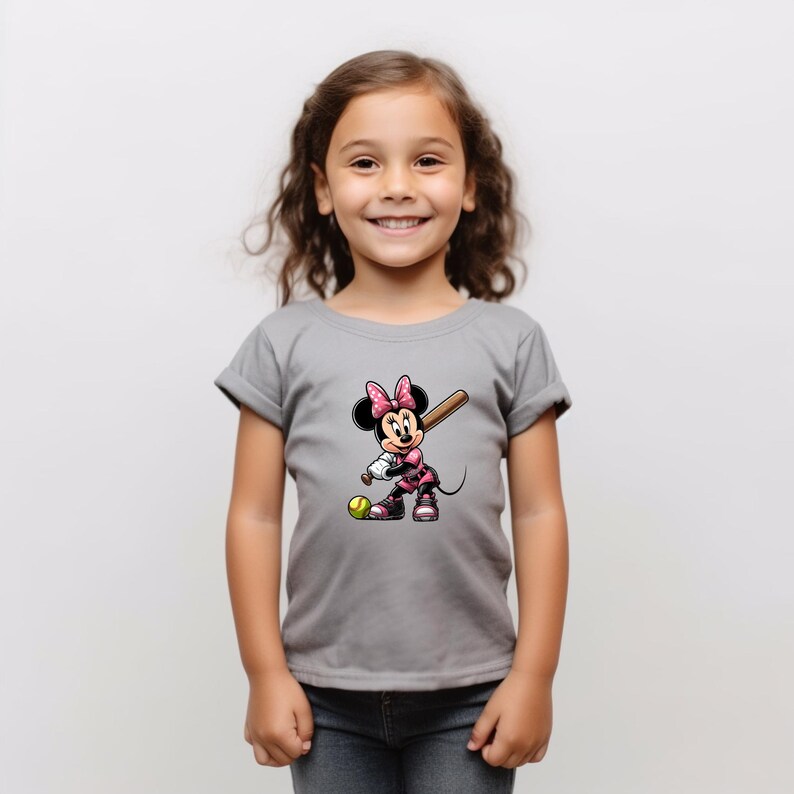 Minnie Softball Girl Design 5 PNG Minnie Clipart High Resolution Png ...