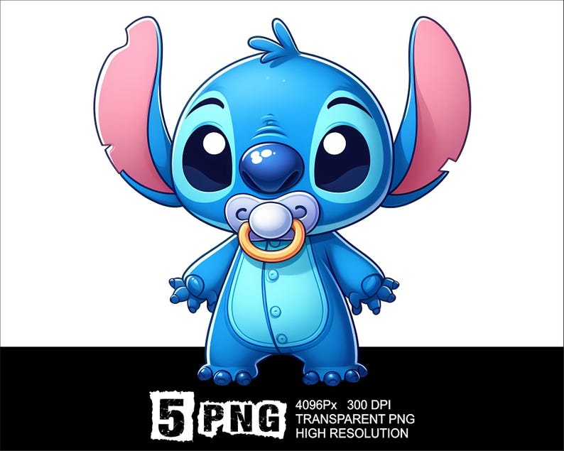 Baby Stitch Design 5 PNG Stitch Clipart High Resolution Png Design ...