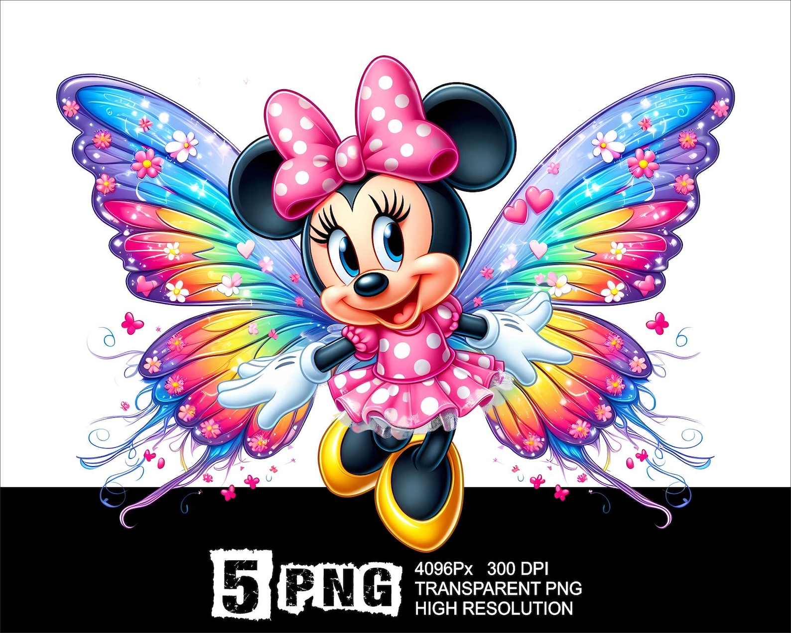 Minnie Fairy Design 5 PNG Minnie Clipart High Resolution Png Design ...