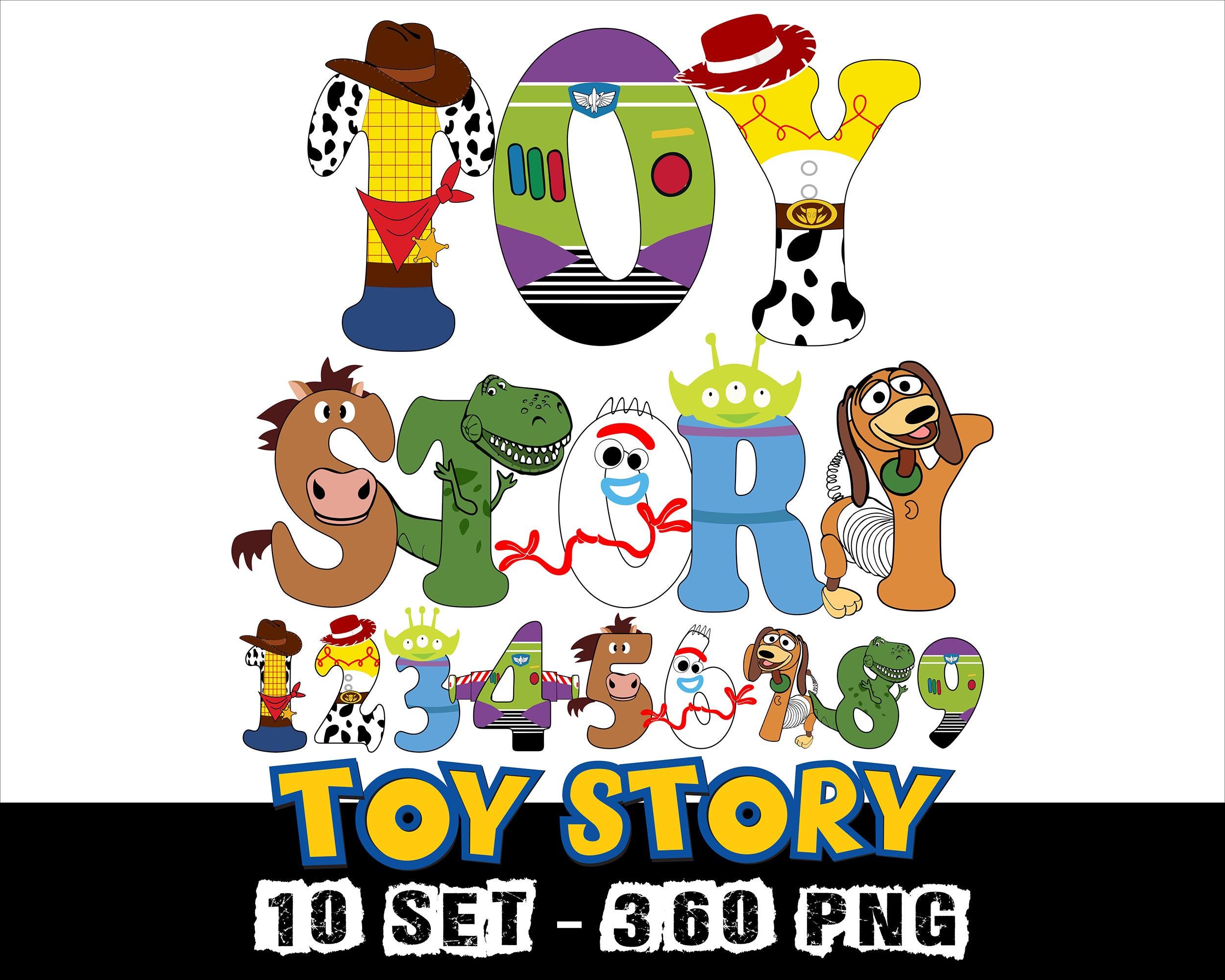 10 Bundle Toy Story Alphabet PNG Letter Toy Story Doodle Font Png ...