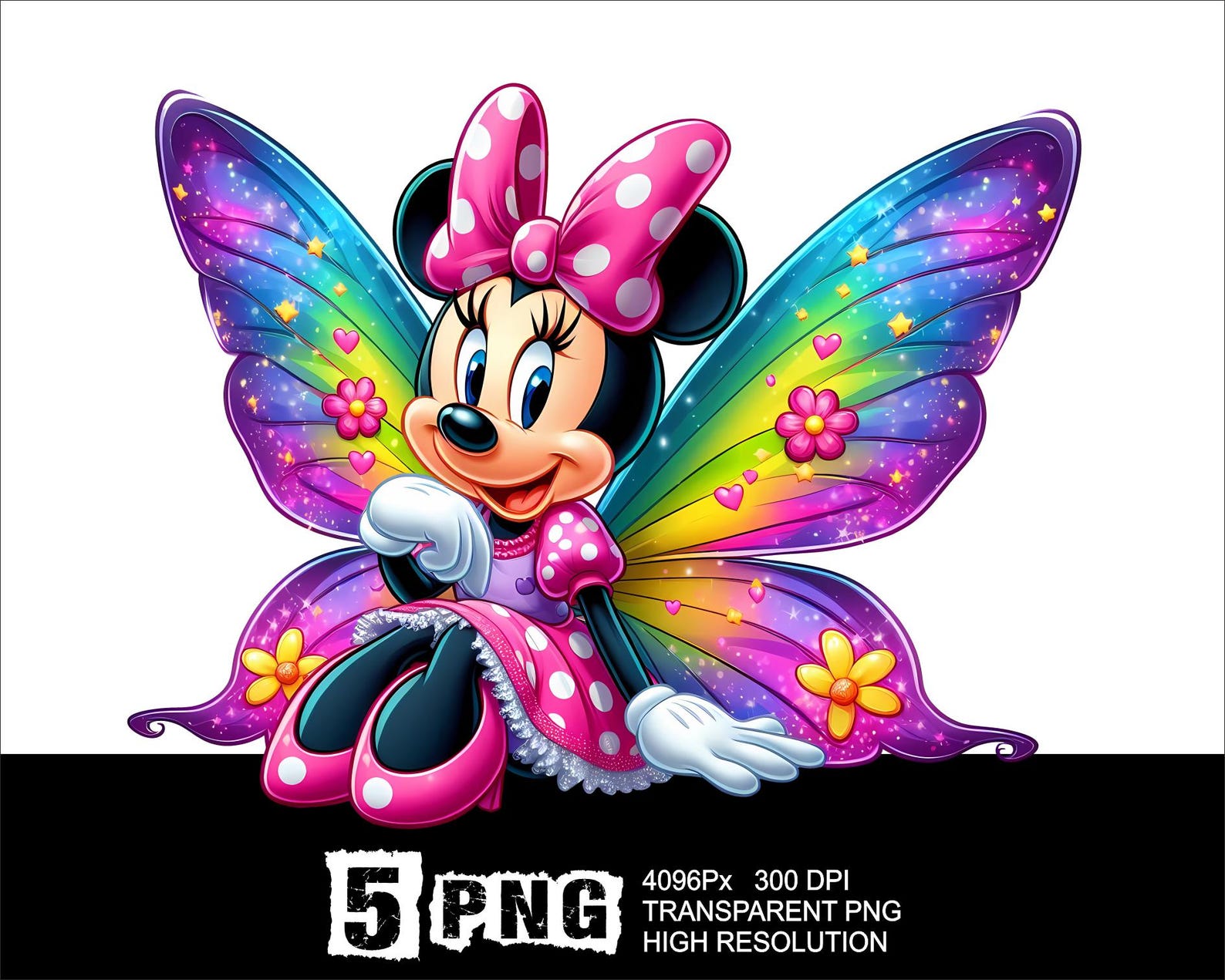 Minnie Fairy Design 5 PNG Minnie Clipart High Resolution Png Design ...
