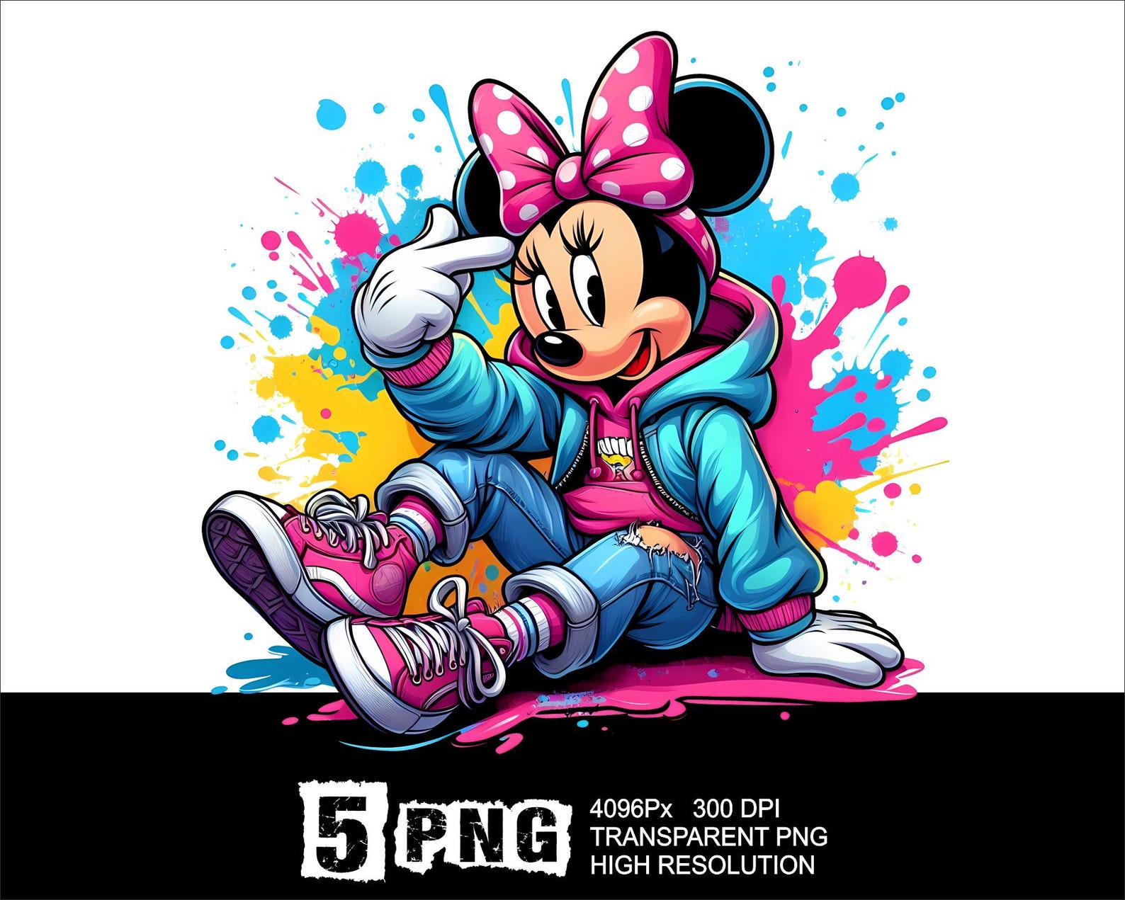 Minnie Streetwear Design 5 PNG Minnie Clipart High Resolution Png ...