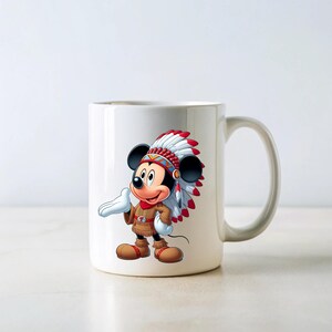 Mickey Native Indian Design 5 PNG Mickey Clipart High Resolution Png ...