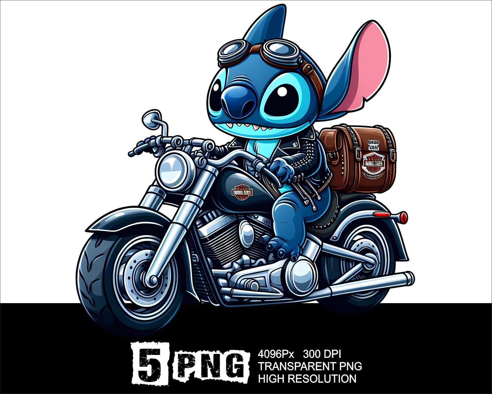 Stitch Motor Harley Design 5 PNG Stitch Clipart High Resolution Png ...