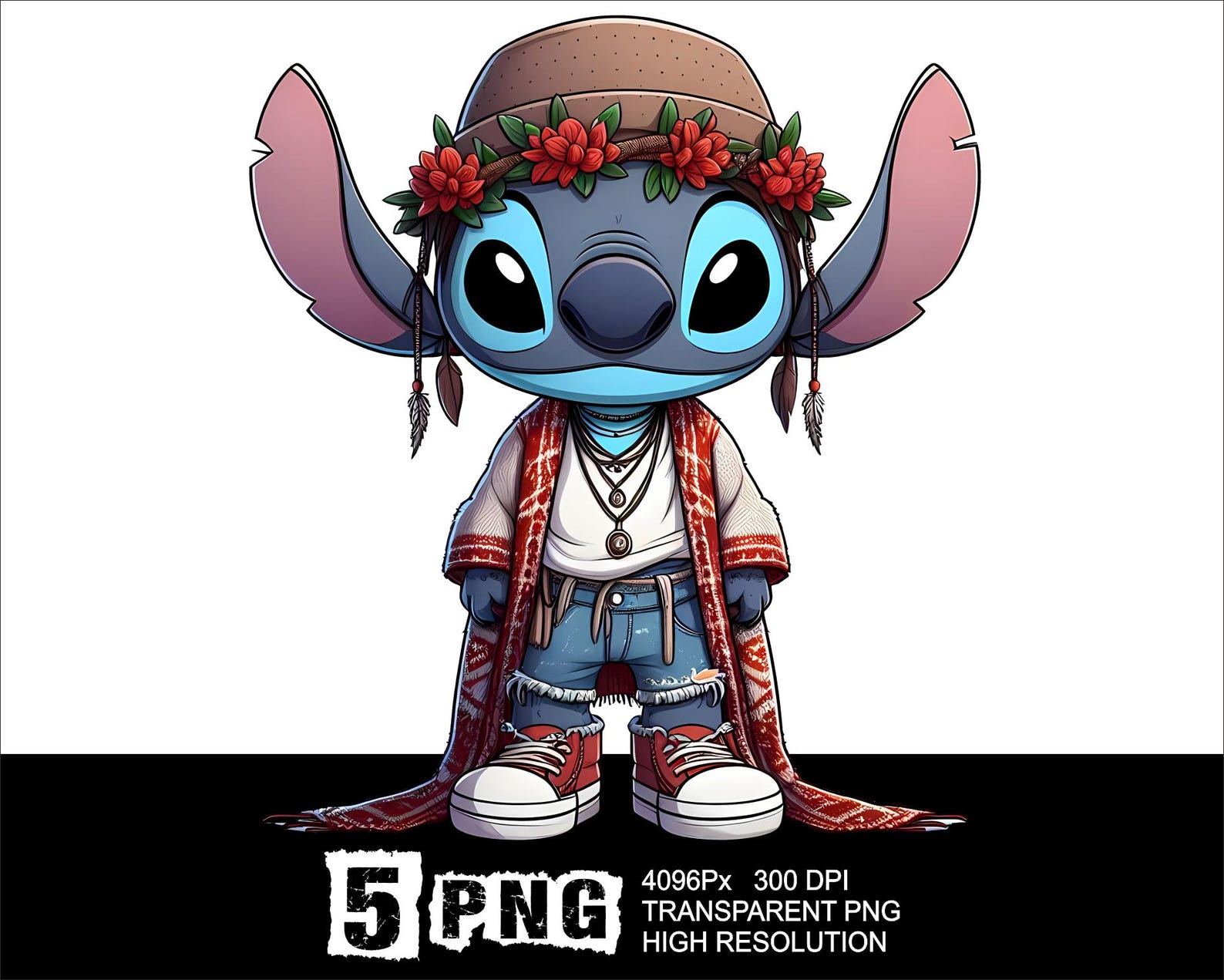 Stitch Boho Design 5 PNG Stitch Clipart High Resolution Png Design Boho ...
