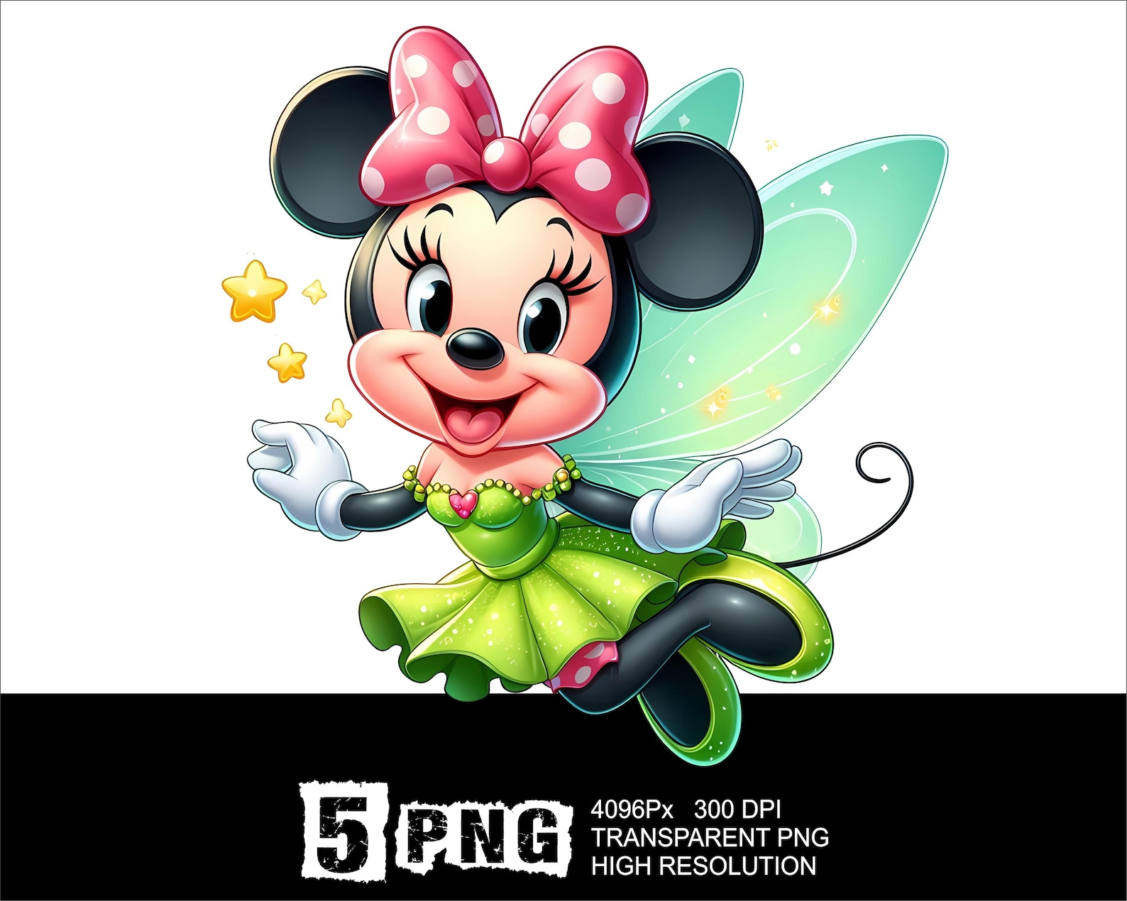 Minnie Fairy Tinker Design 5 PNG Fairy Minnie High Resolution Png ...