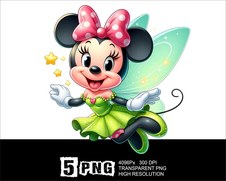 Minnie Fairy Tinker Design 5 PNG Fairy Minnie High Resolution Png ...