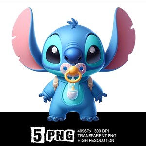 Baby Stitch Design 5 PNG Stitch Clipart High Resolution Png Design ...