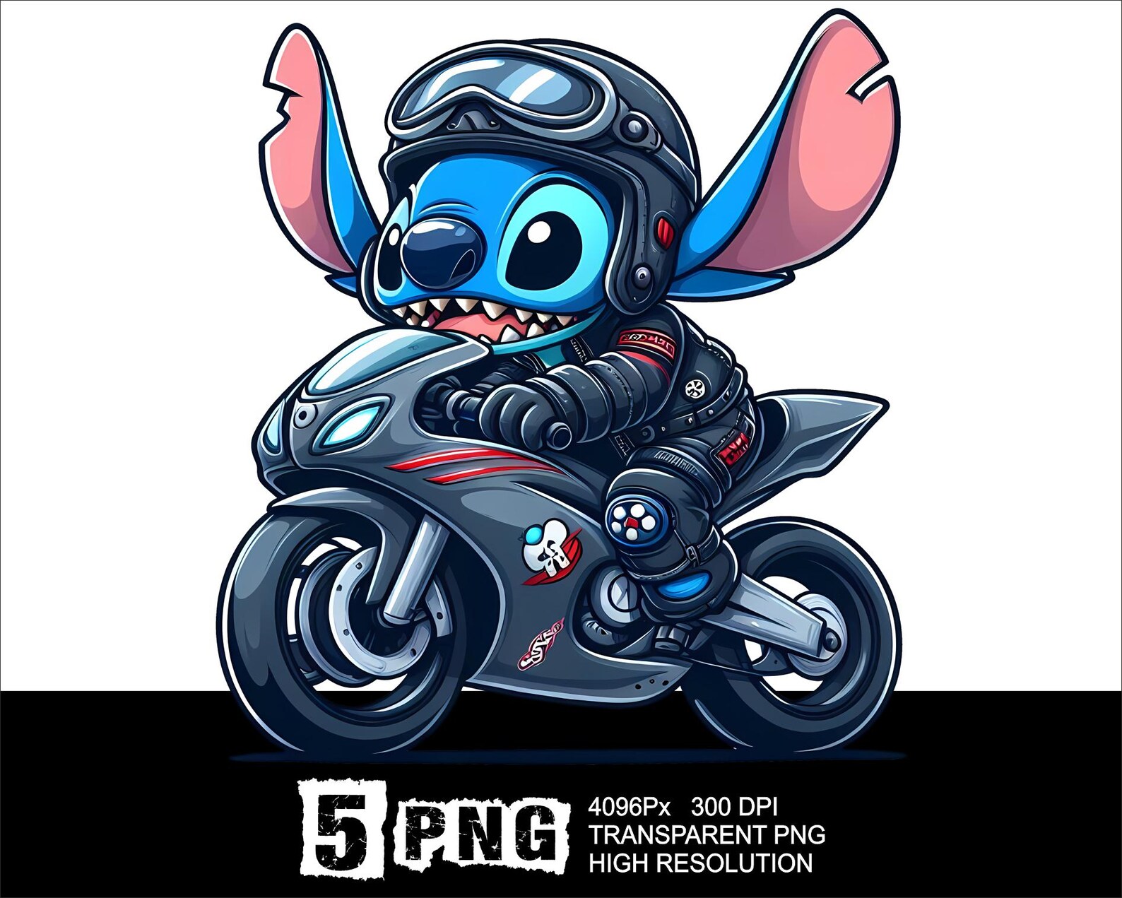 Stitch Motorcycle Design 5 PNG Stitch Clipart High Resolution Png ...
