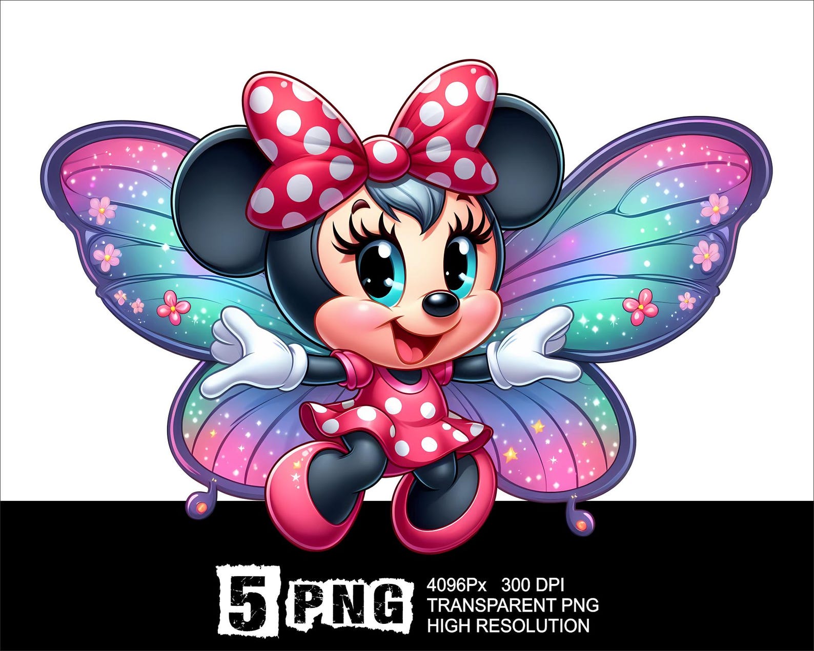 Minnie Fairy Baby Design 5 PNG Minnie Clipart High Resolution Png ...