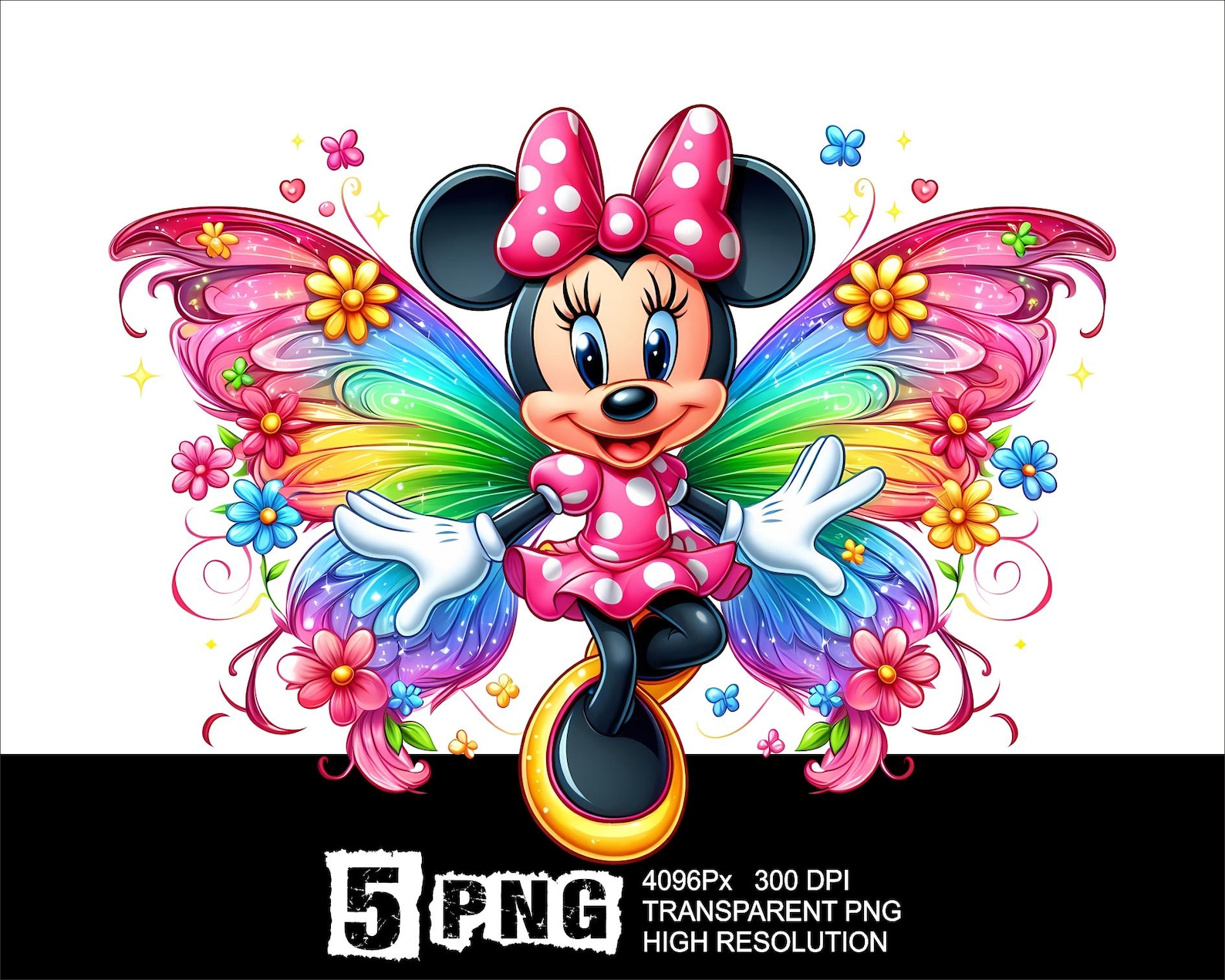 Minnie Fairy Design 5 PNG Minnie Clipart High Resolution Png Design ...