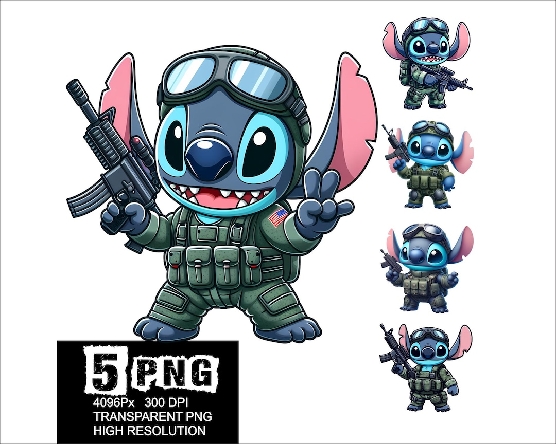 Soldier Stitch Design 5 PNG Stitch Clipart Design High Resolution Png ...
